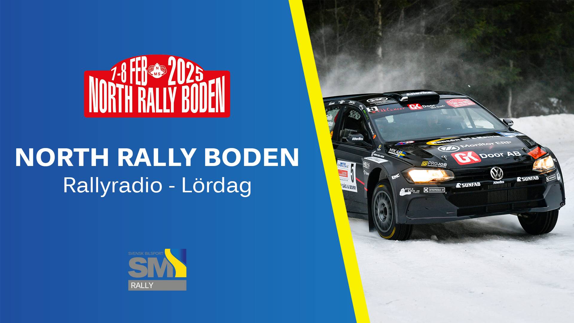 Rally-SM: North Rally Boden - Rallyradio Lördag